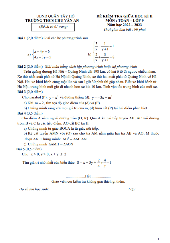de-giua-hoc-ki-2-toan-9-nam-2022-2023-truong-thcs-chu-van-an-ha-noi - THCS.TOANMATH.com